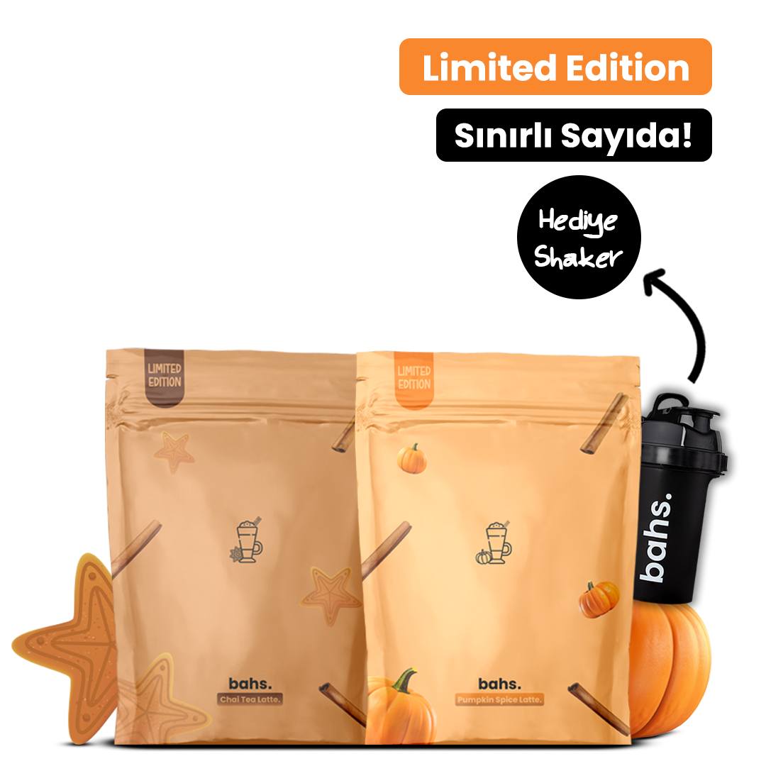 Öğün Tozu (20 öğün)| 1 Pumpkin Spice Latte 1 Chai Tea Latte | x1 Shake